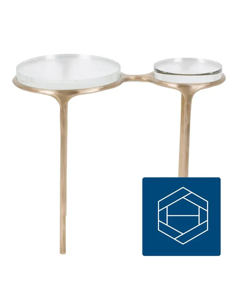 Manila Side Table (Gold) – Vesta